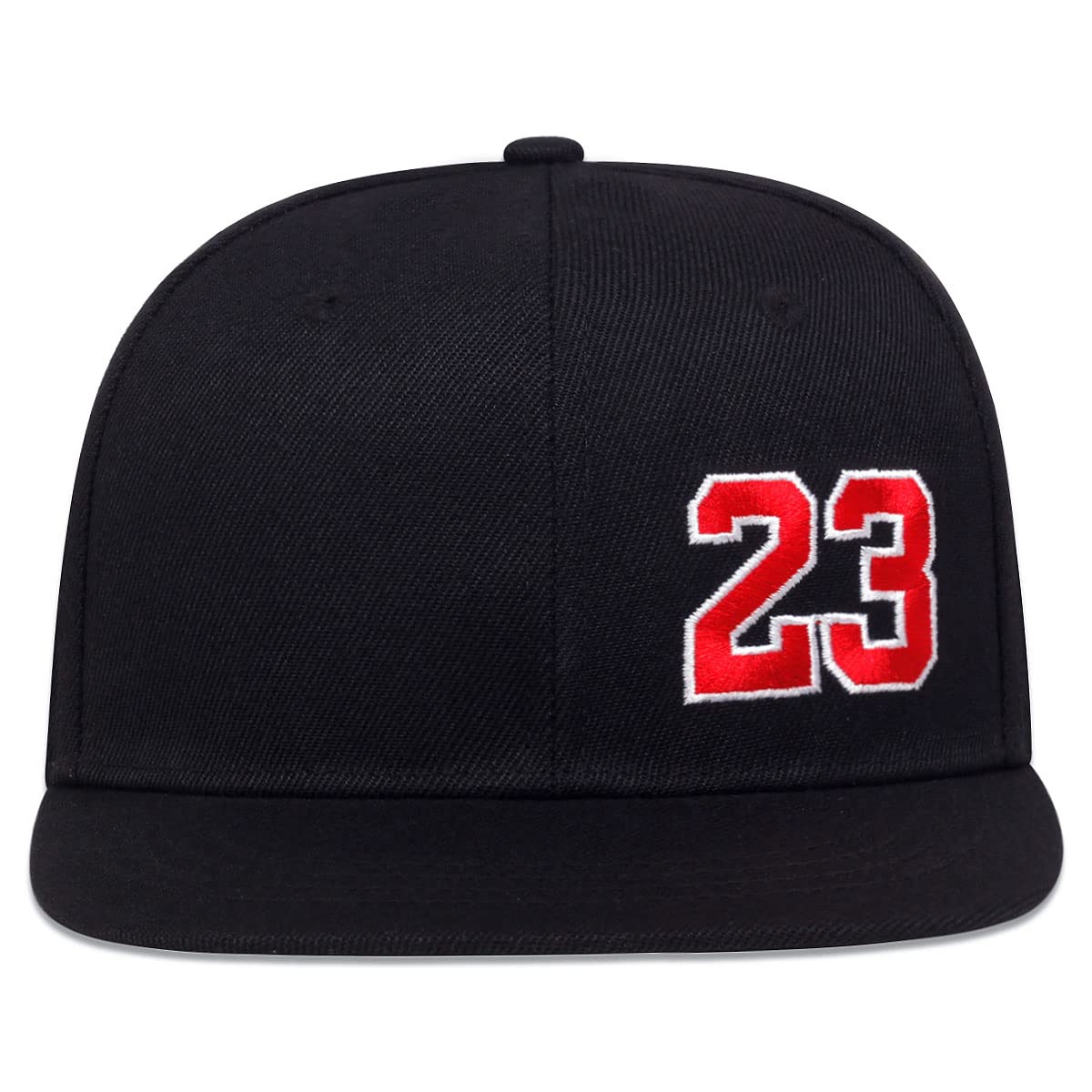 VORON Classic Flat Bill Visor Snapback Hat Player Team Number 23 Embroidered Baseball Cap Adjustable Unisex Hat Black