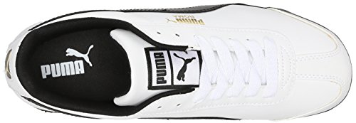 PUMA Men's ROMA BASIC Sneaker, white-black, 13