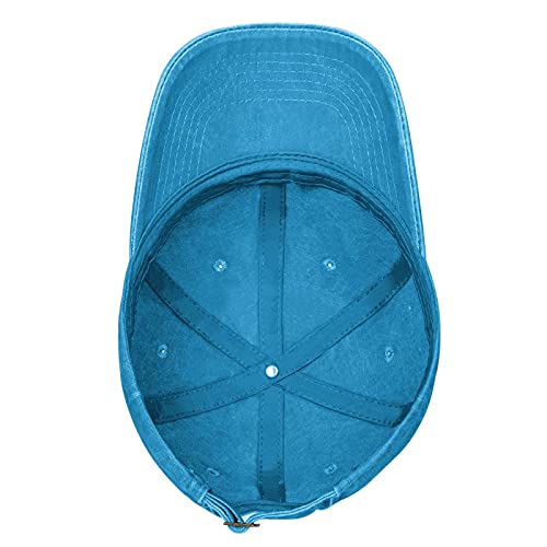 ZDZQART I'd Rather Be Storm Chasing Unisex Cowboy Hat Baseball Caps Adjustable Sports Golf Denim Casquette Cap Blue