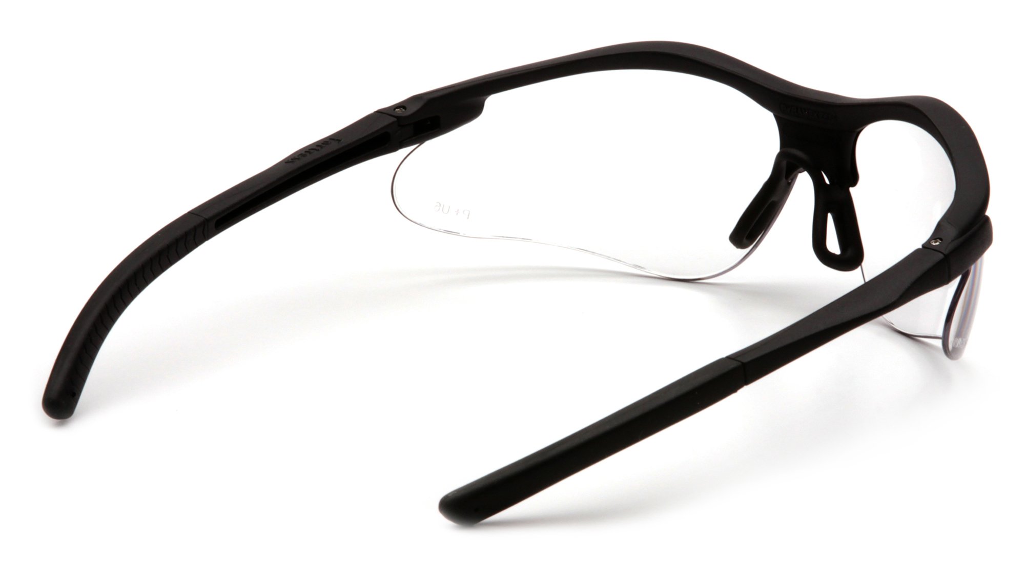 Pyramex Fortress Safety Eyewear, Clear Anti-Fog Lens With Black Frame