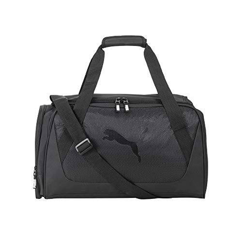 PUMA unisex adult Evercat Form Factor Duffel Bags, Black/Red, One-Size US