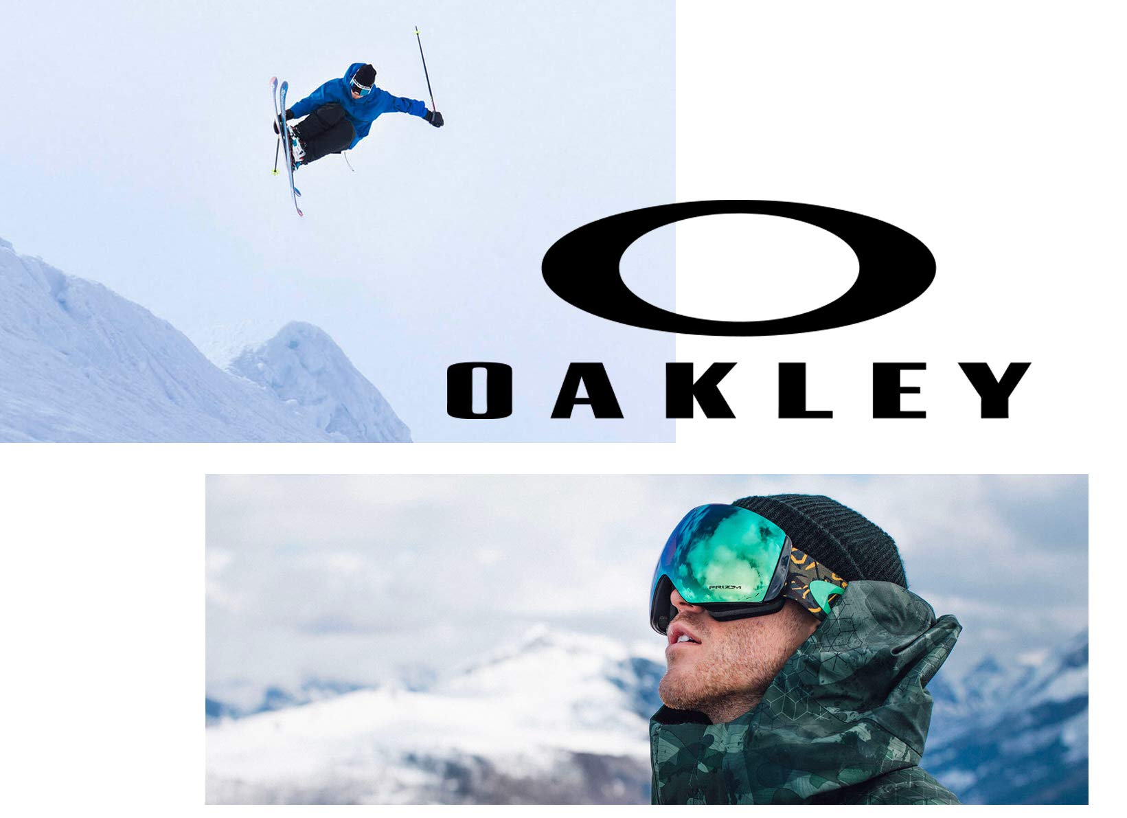 Oakley Flight Deck XM Snow Goggle (Matte White Frame/Prizm HI Pink Iridium Lens) with Lens Cleaning Kit