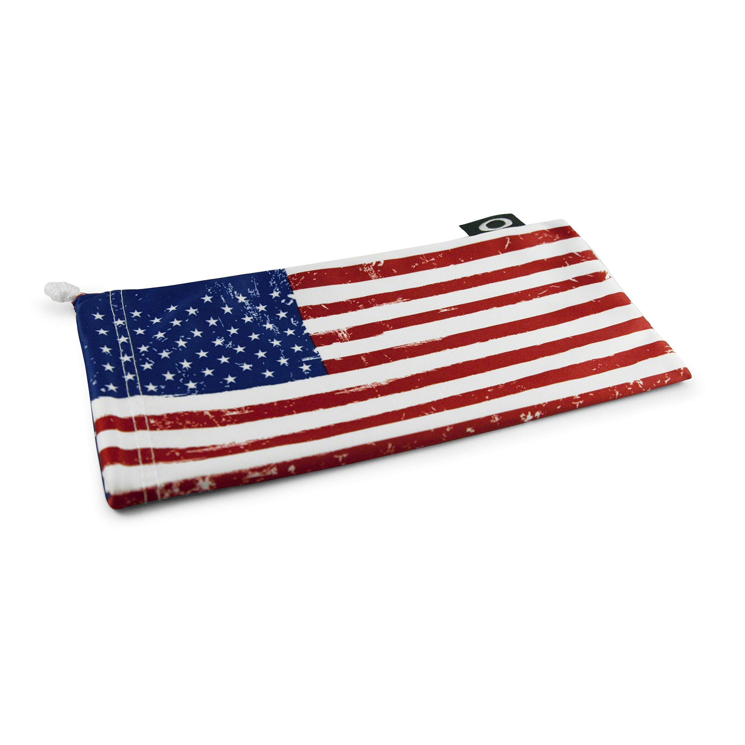 Oakley Holbrook Sunglasses (Matte Black Prizmatic Frame, Prizm Sapphire Polarized Lens) with Country Flag Microbag, Casual