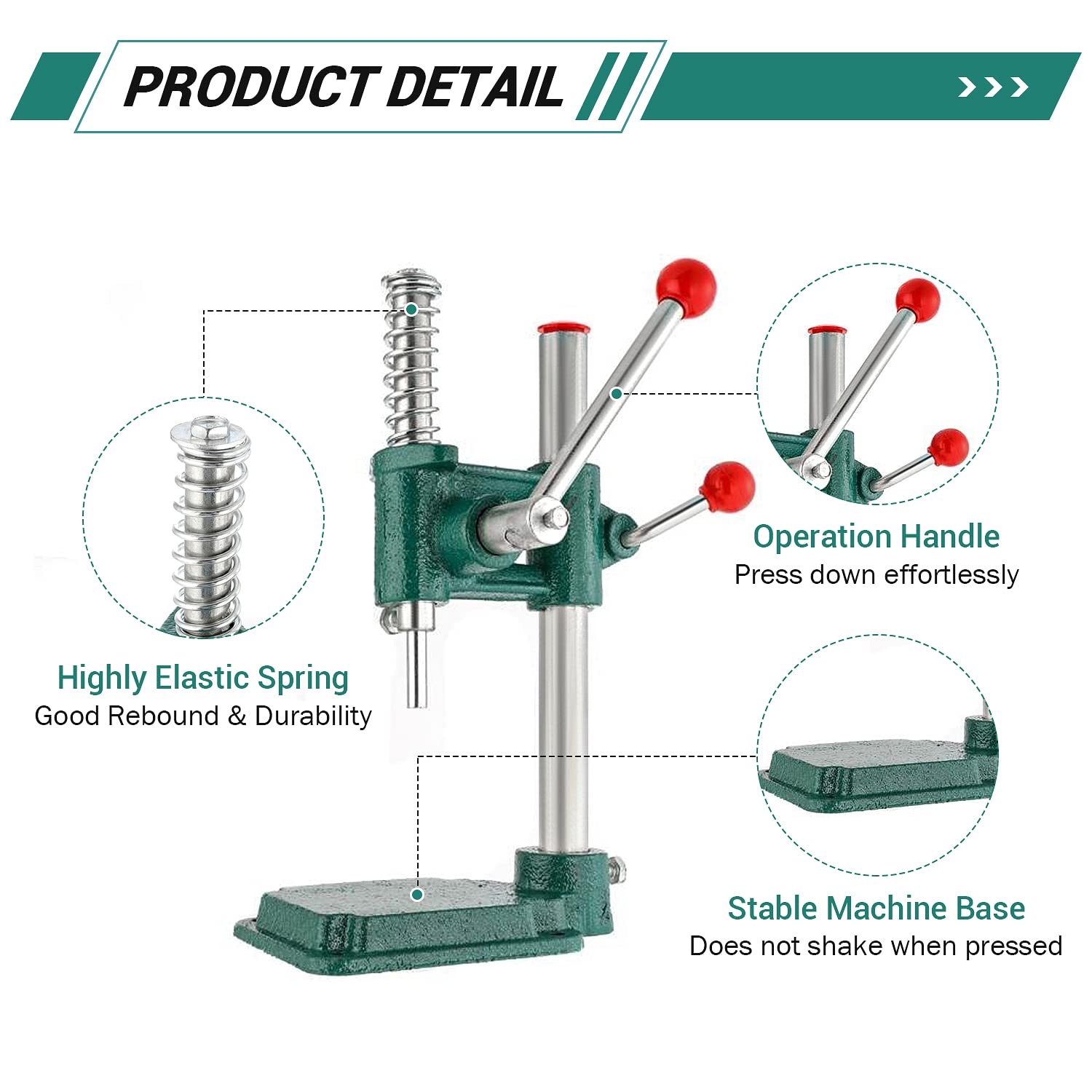 POWLAB Fabric Button Maker Machine,Button Maker Handmade Fabric Covered Button DIY Tool