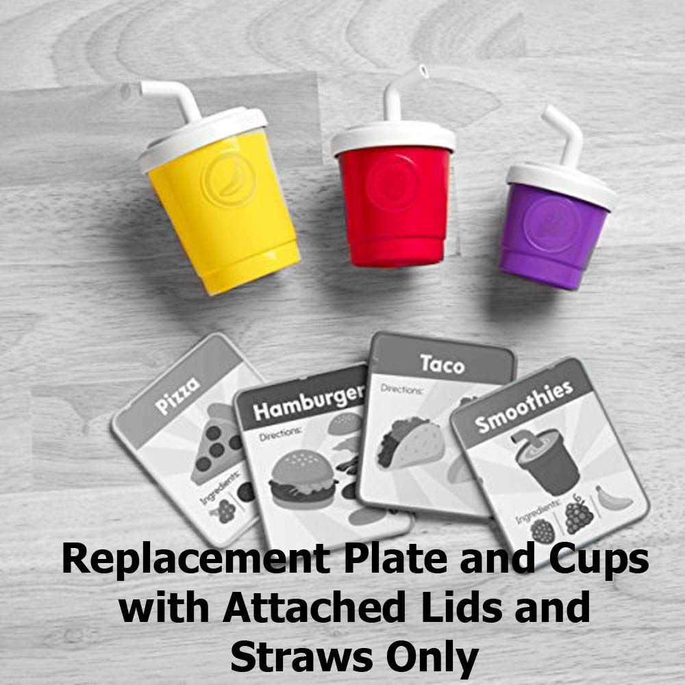 Replacement Parts for Food Truck - Laugh and Learn Servin' Up Fun Food Truck DYM74 ~ Replacement Plate and Cups