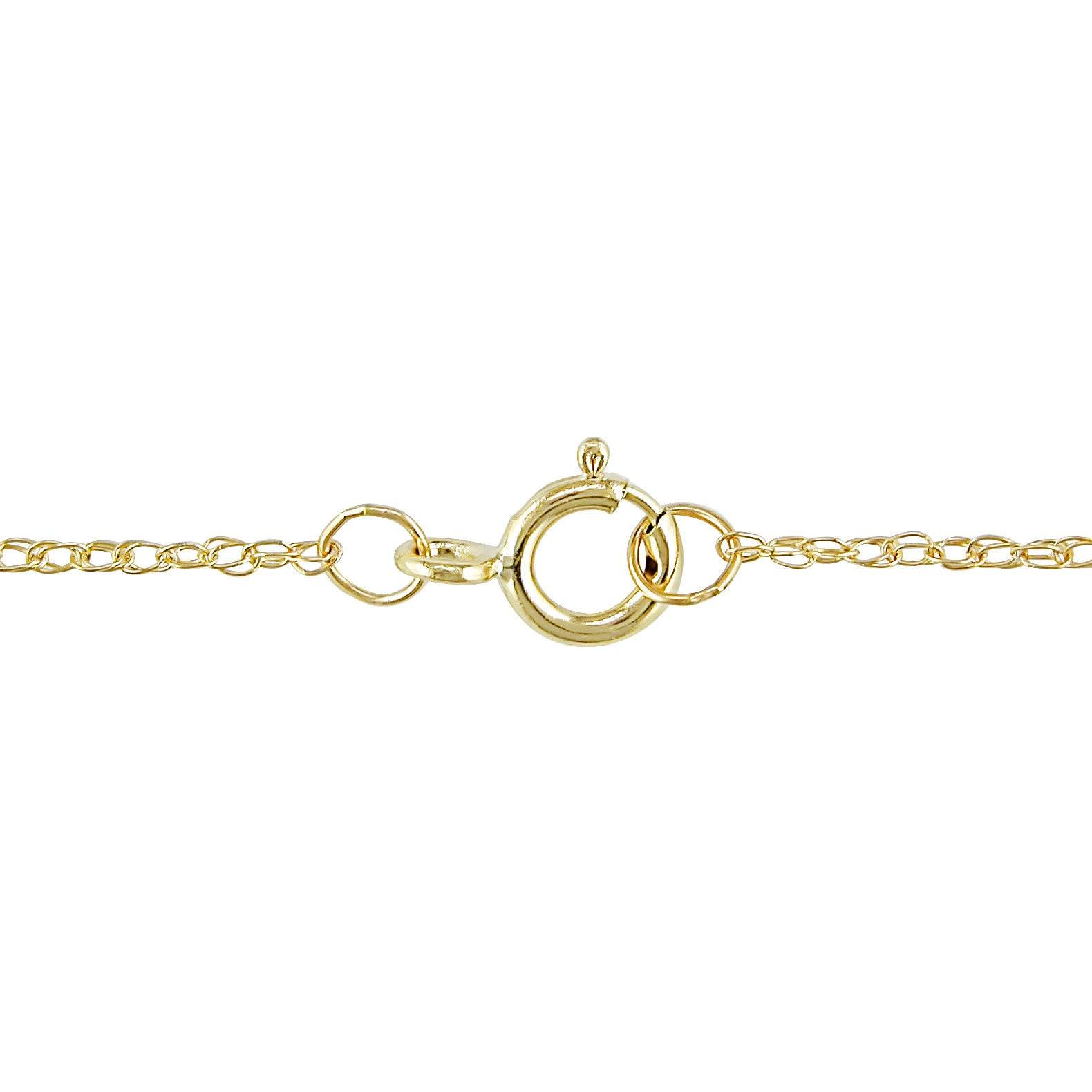 Pompeii3 14k Yellow Gold 1/2 Ct Diamond Round-Cut Solitaire Pendant Women's Necklace