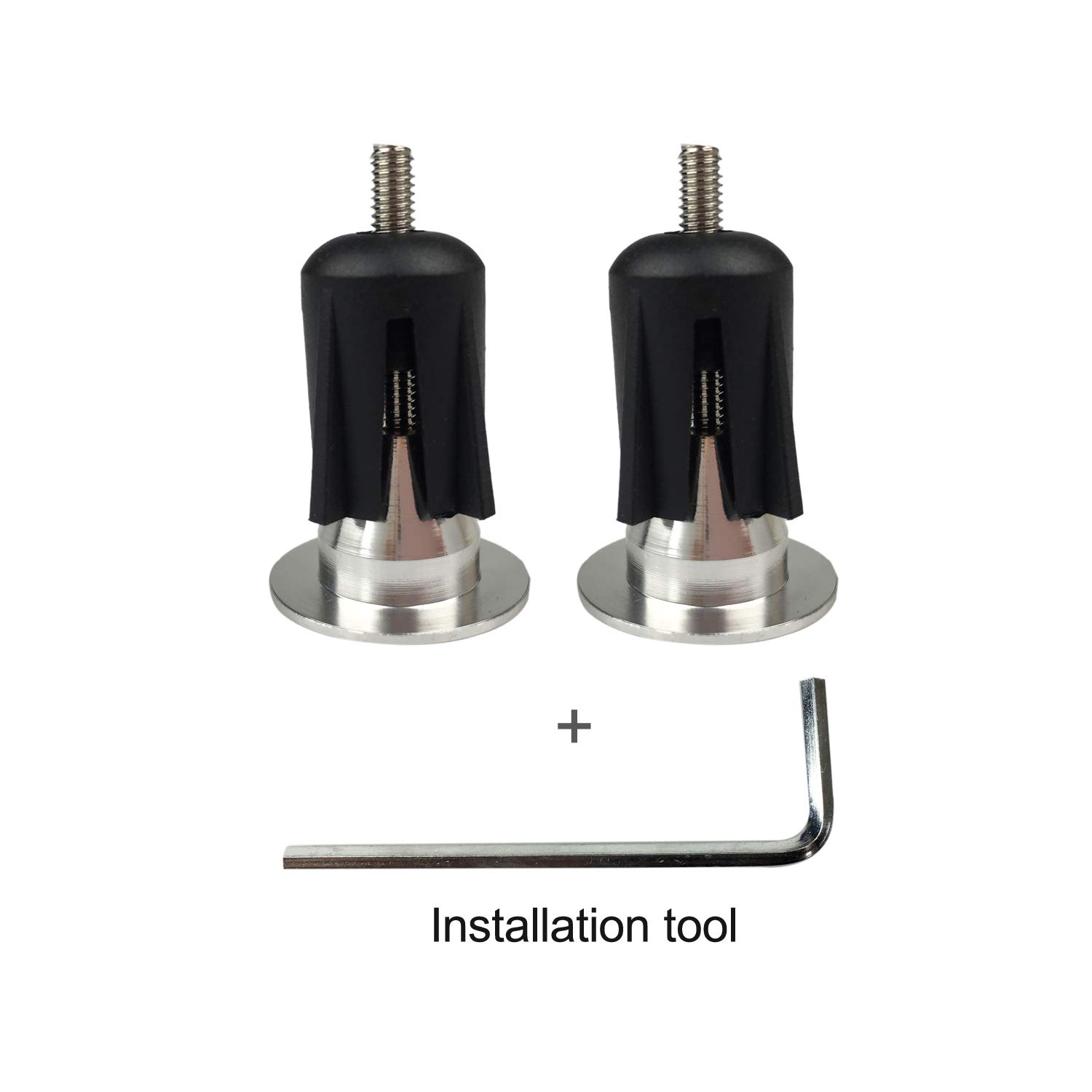 PLATT Bicycle Bar End Plugs Aluminum Bike Handlebar Cap for Road Bike Mountain Bike BMX (One Pair)