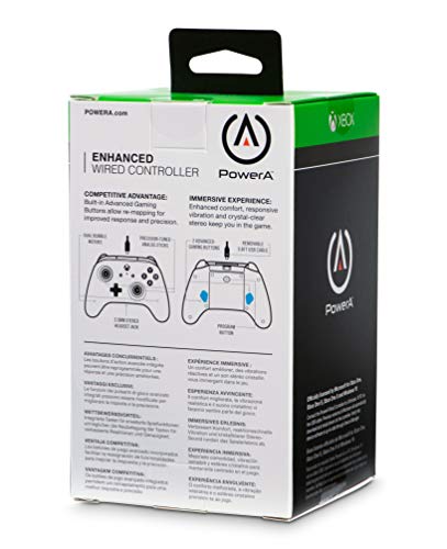 PowerA Enhanced Wired Controller for Xbox One - Cosmos Nova, gamepad, wired video game controller, gaming controller, Xbox One, works with Xbox Series X|S