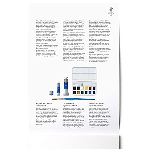 Winsor & Newton Classic Watercolor Paper Pad, 11" x 14", Natural White