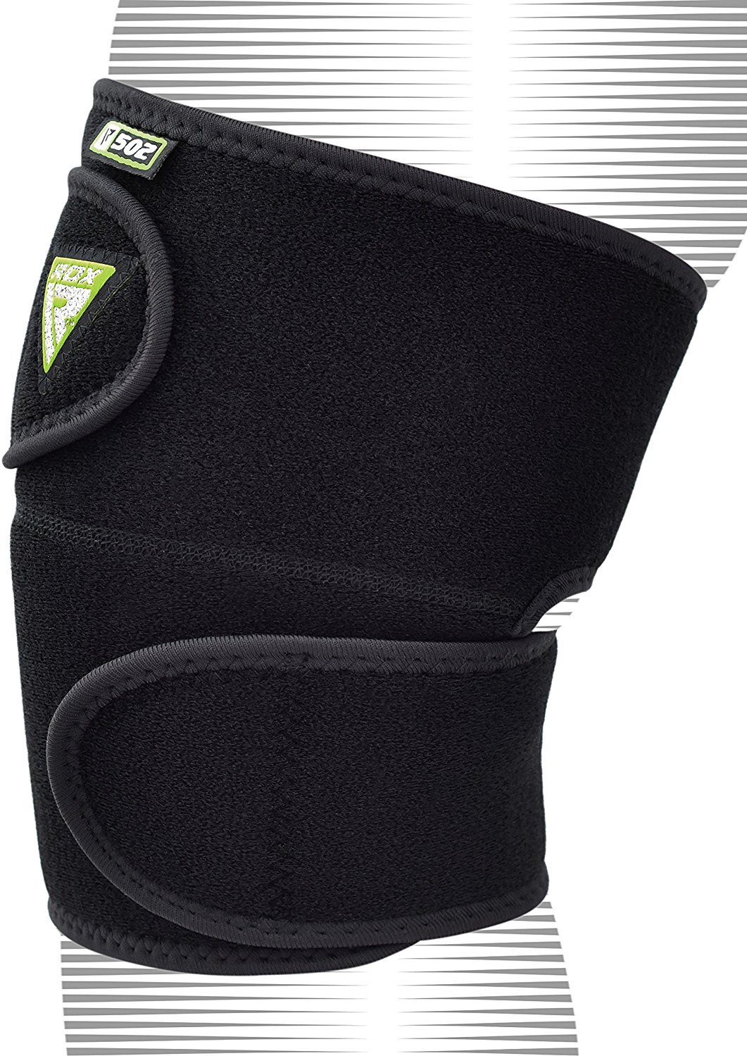 RDX Knee Support Brace, Adjustable Elasticated Compression Guard for Tendonitis, Joint Pain Relief, Arthritis, ACL, Meniscus Tear, Strain Protector for Sports Workout. SOLD AS SINGLE ITEM.