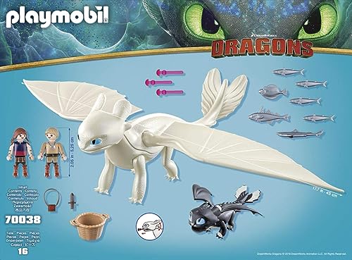 Playmobil How to Train Your Dragon III Light Fury with Baby Dragon & Children