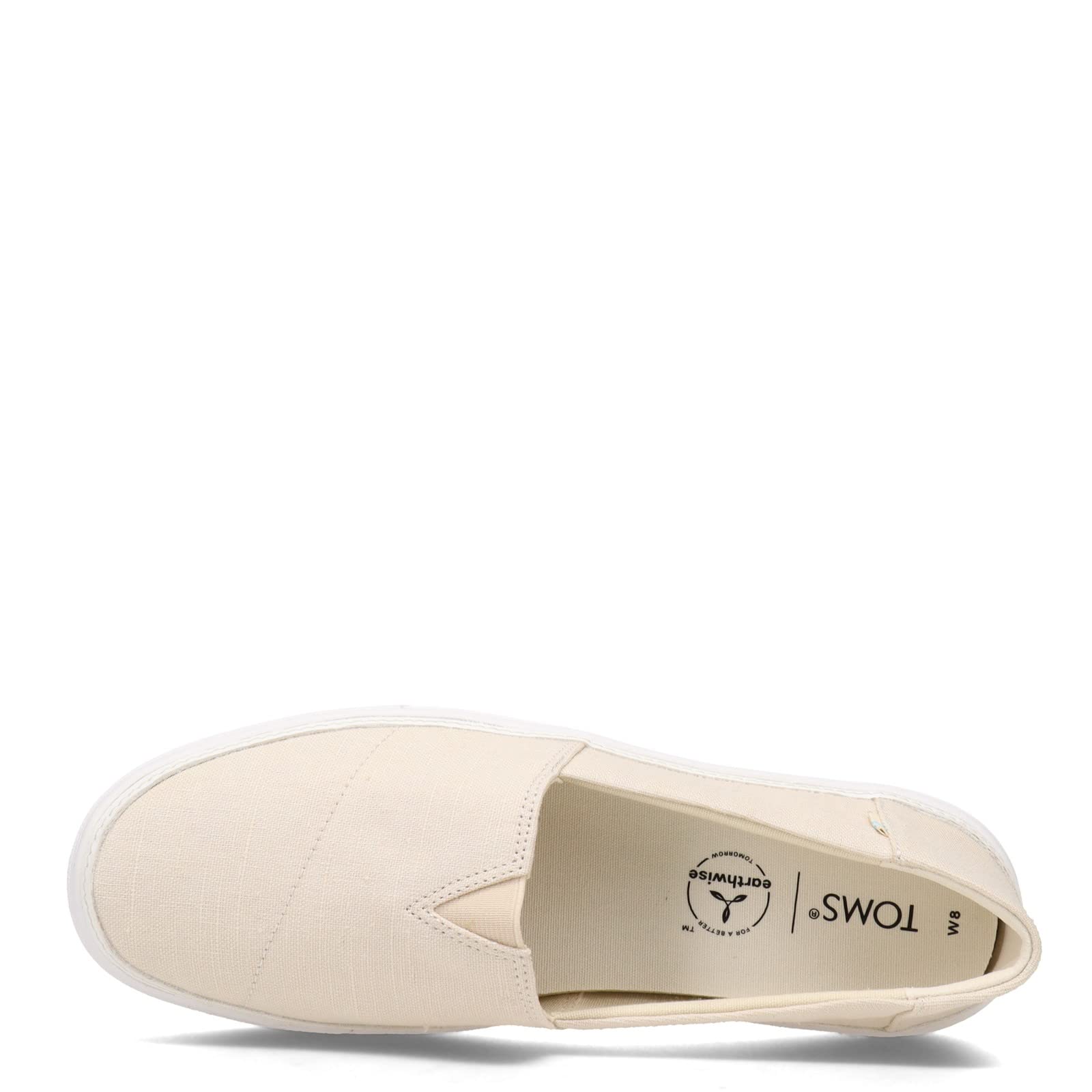 TOMS Women's Parker Linen Slip On Sneaker Black Textured Linen