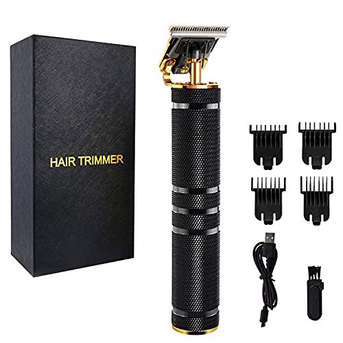 T Blade Trimmer for Men, Professional Cordless Hair Liners Electric Hair Trimmer, Zero Gapped Baldheaded Hair and Beard Trimmer (black)