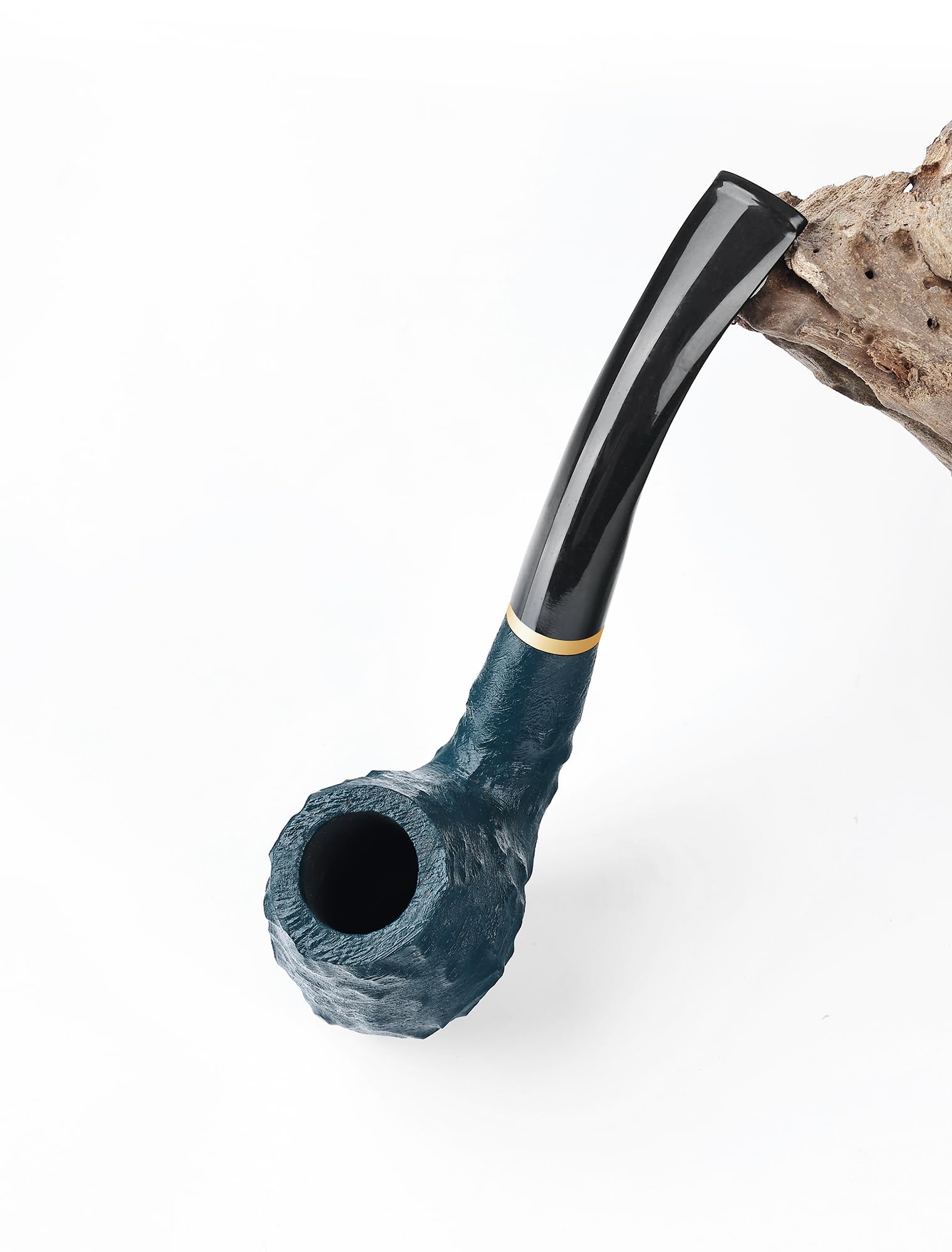 Obetis Tobacco Pipe, Grainy Design Pipe for Tobacco with Guide Book, Perfect Tobacco Pipes & Accessories Beginner Pipe Kit Support Wide Tobacco Combinations