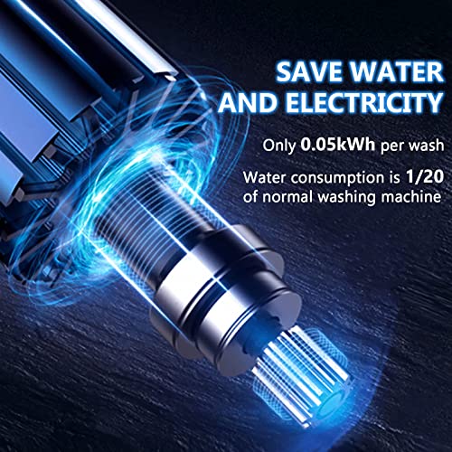 Portable Washing Machine and Dryer Combo, Mini Folding Washing Machine Portable with Disinfection Function, Small Portable Washer and Dryer Combo for Apartments, Dorm, Camping, RV,Travel Laundry