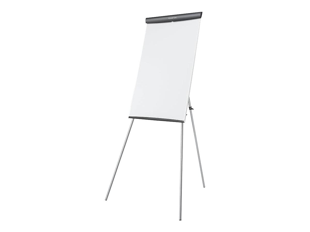 Quartet Melamine Presentation Easel, Whiteboard/Flipchart, 3' x 2', Gray Frame (ET32EU)