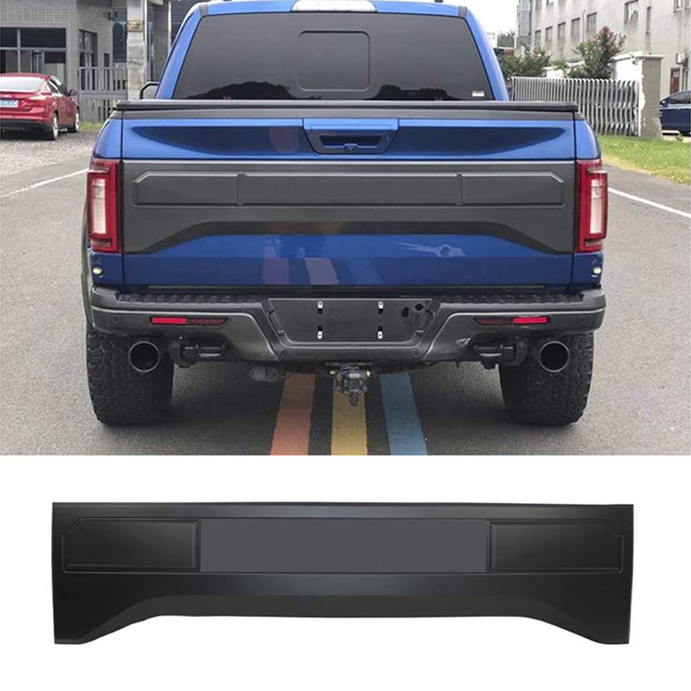 WANGDUOYU Rapter Style Tailgate Applique Panel Kit Compatible with 2015-2017 F150,Matte Black ABS Tail Rear Gate Panel Trim (2015-2017, Black)