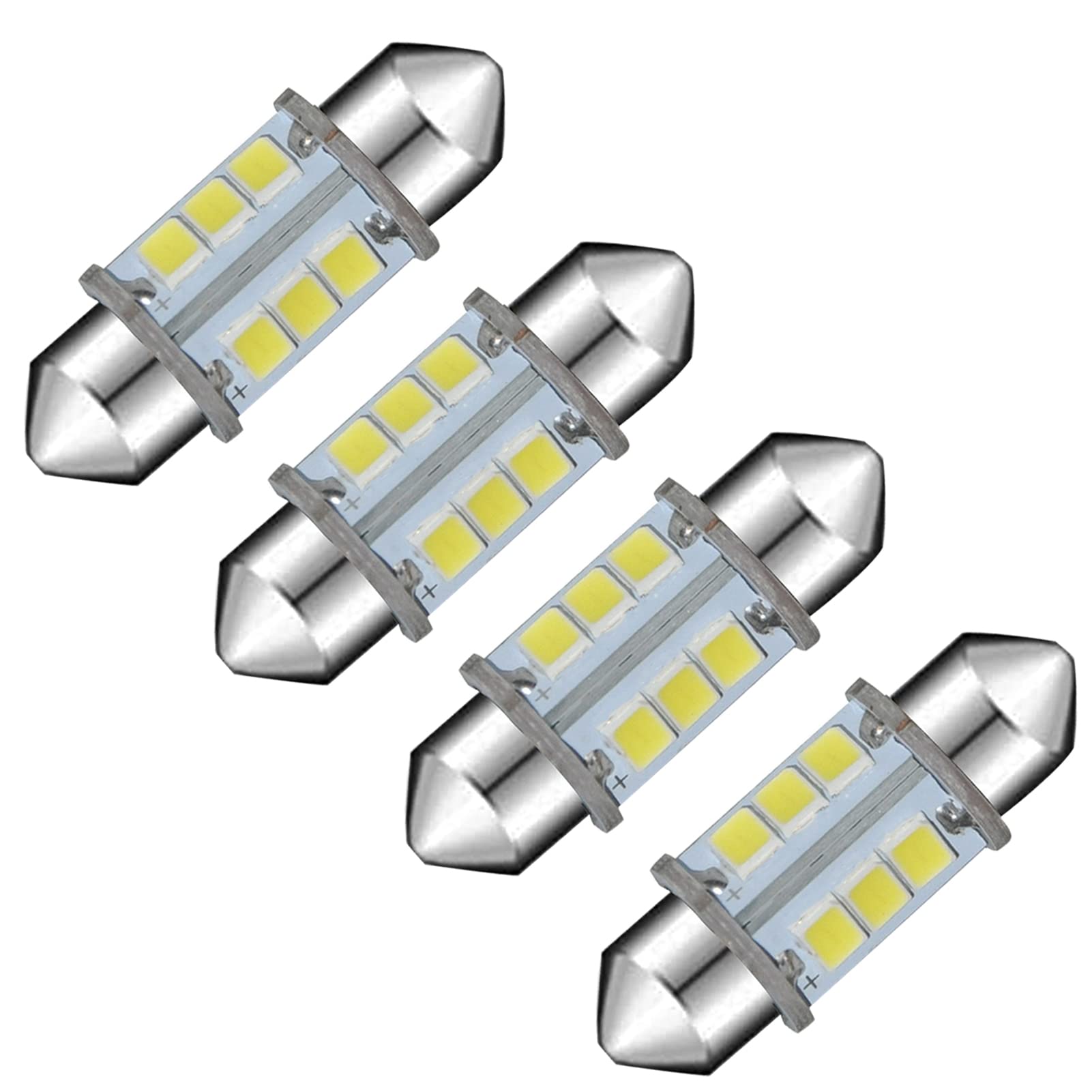 WIMACT Boat Navigation Light Bulbs Marine LED Replacement Bulb, 12V 31mm Festoon LED Light Lamp for Boat Anchor Light Deck Lights Bow Light Stern Lights Bulb, 4PCS (Warm white)