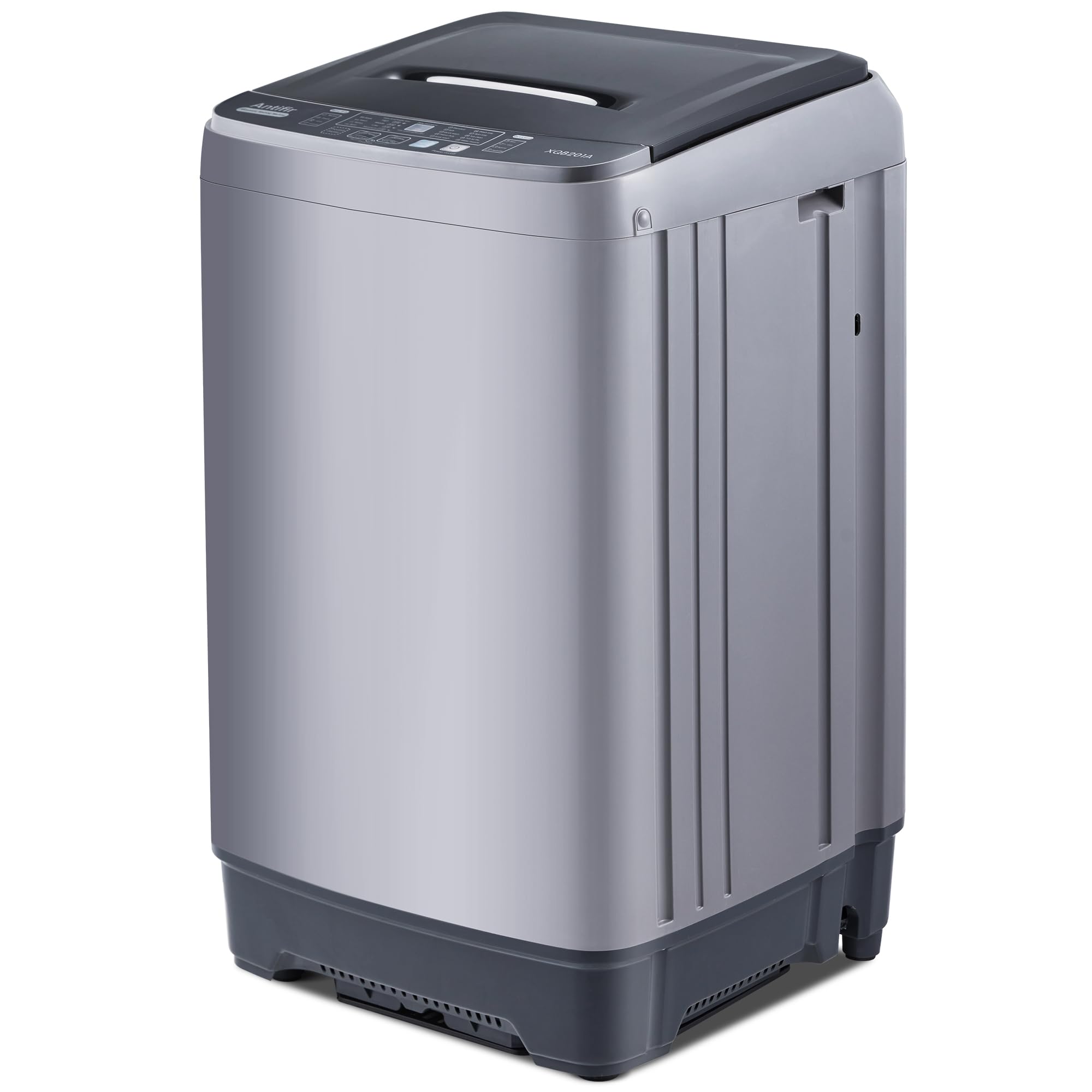 Portable Washing Machine,17.7 LBS Full-Automatic Washer and Dryer Combo,Compact Laundry Washing Machine with Drain Pump,10 Wash Program & 8 Water Level,Low Noise for Apartment Dorm RV Household