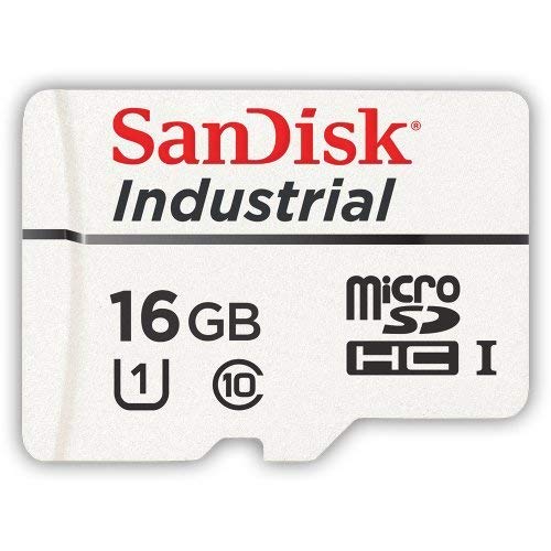 SanDisk Industrial 16GB Micro SD Memory Card Class 10 UHS-I MicroSDHC (Bulk 25 Pack) in Cases (SDSDQAF3-016G-I) Bundle with (1) Everything But Stromboli Card Reader