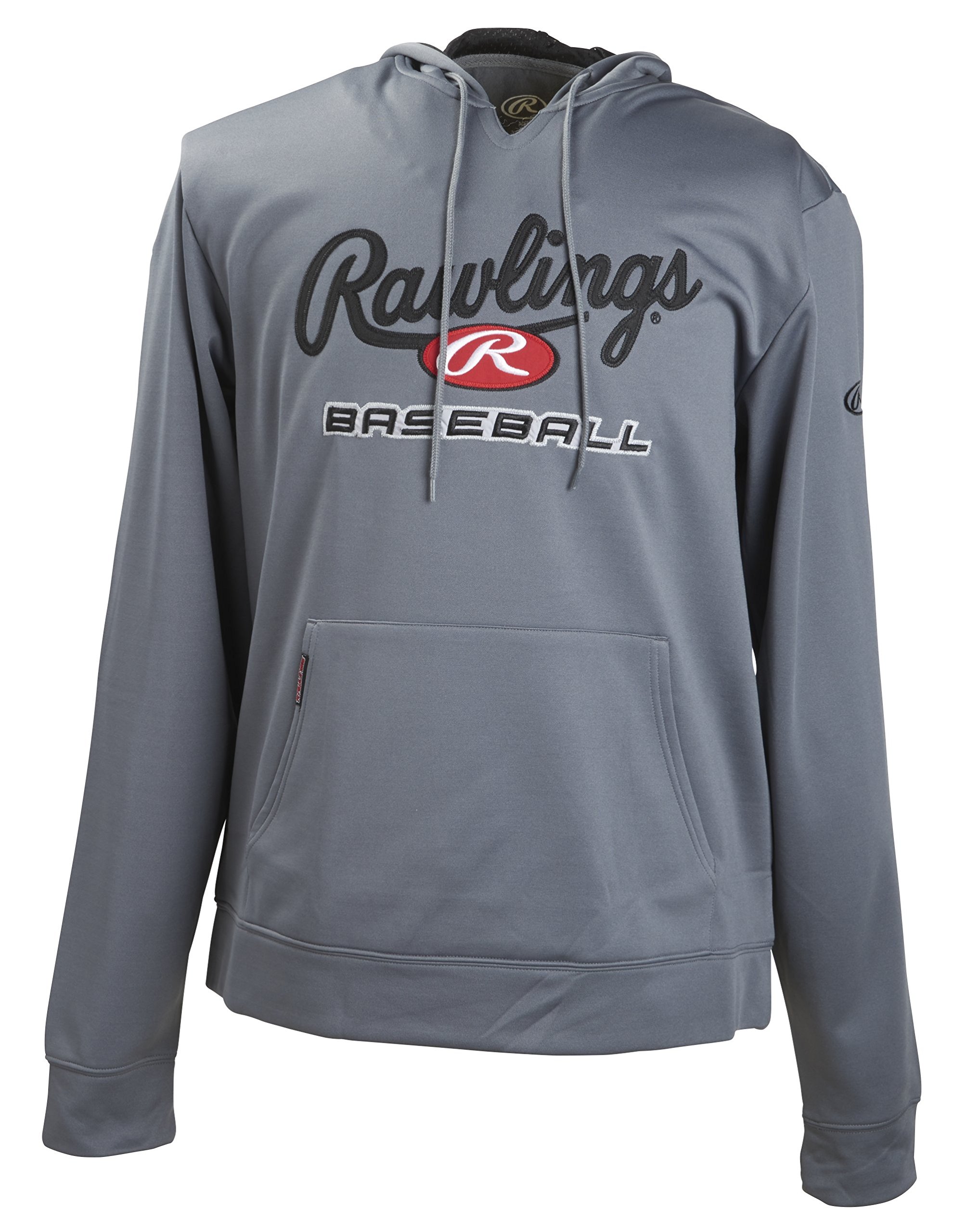 Rawlings Men's Fleece Hoodie, Graphite, Large