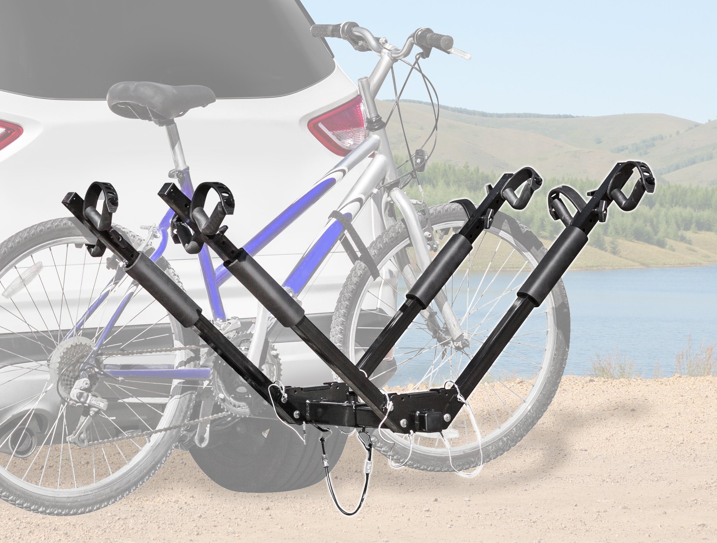 Reese Explore 1390500 Hitch Mount SportWing 4-Bike Carrier