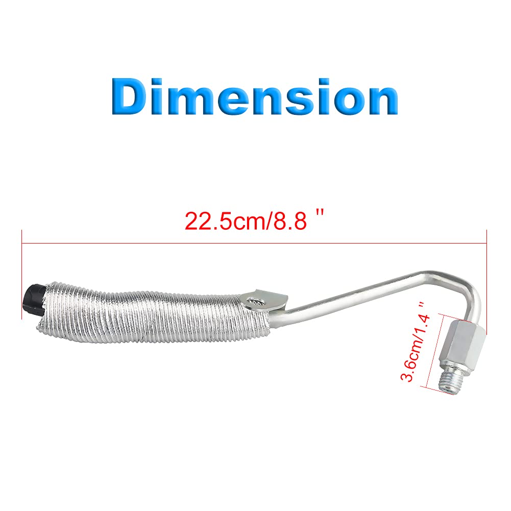 WATERWICH Turbocharger Coolant Return Hose Turbo Feed Line Pipe Compatible with Buick Encore Chevrolet Cruze Sonic Trax Replace# 55567067