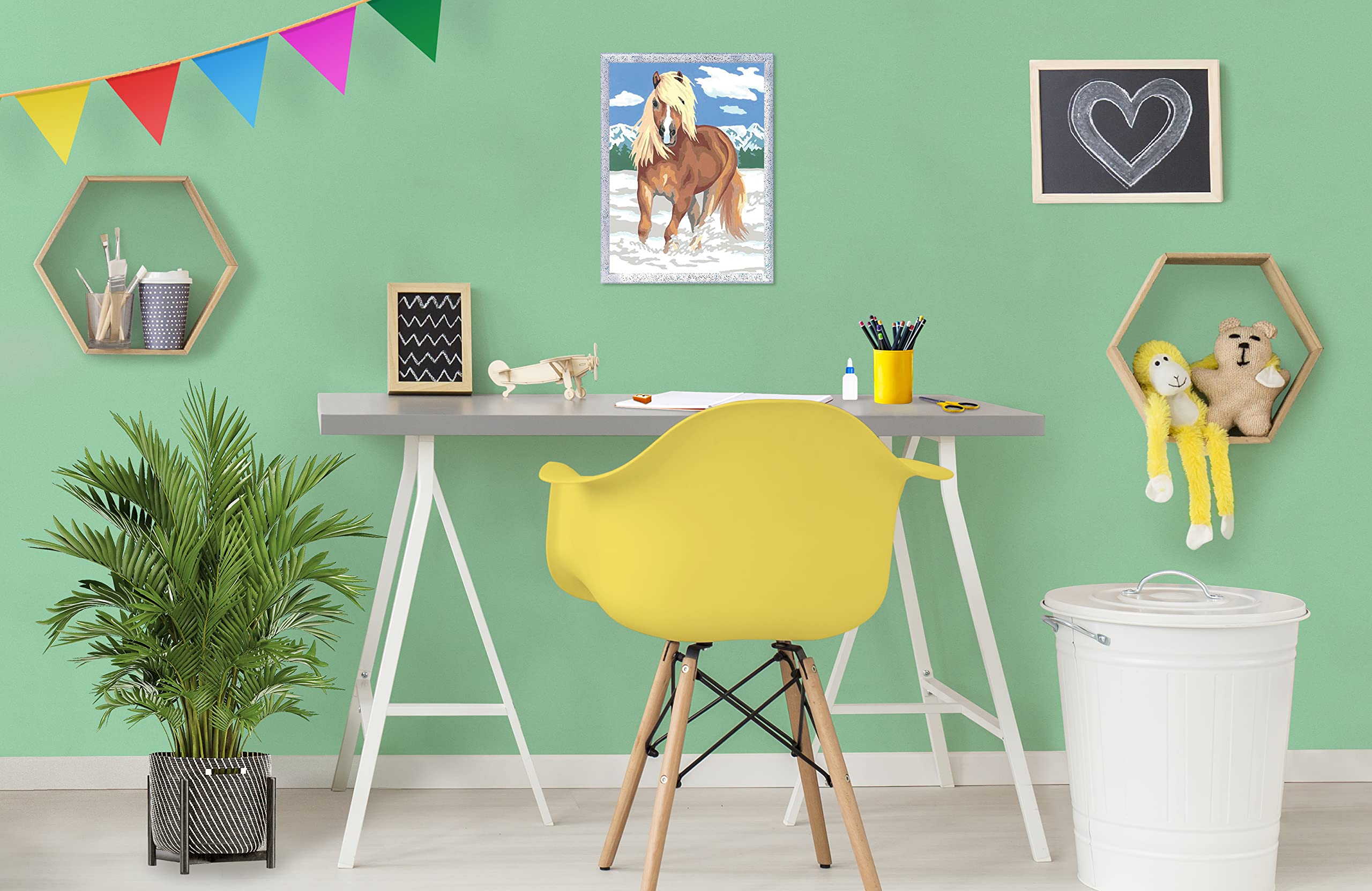 Ravensburger CreArt The Royal Horse Paint by Numbers Kit - Ideal for Kids & Beginners | Complete Set | DIY Home Art Project | Great Gift for Ages 9 and Up