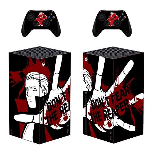 Shinobi Anime Stickers Decals Skin for X-box-One-Series X, Cover Protector Wrap Durable Full Set Protection Faceplate Console by KAJAL MANI
