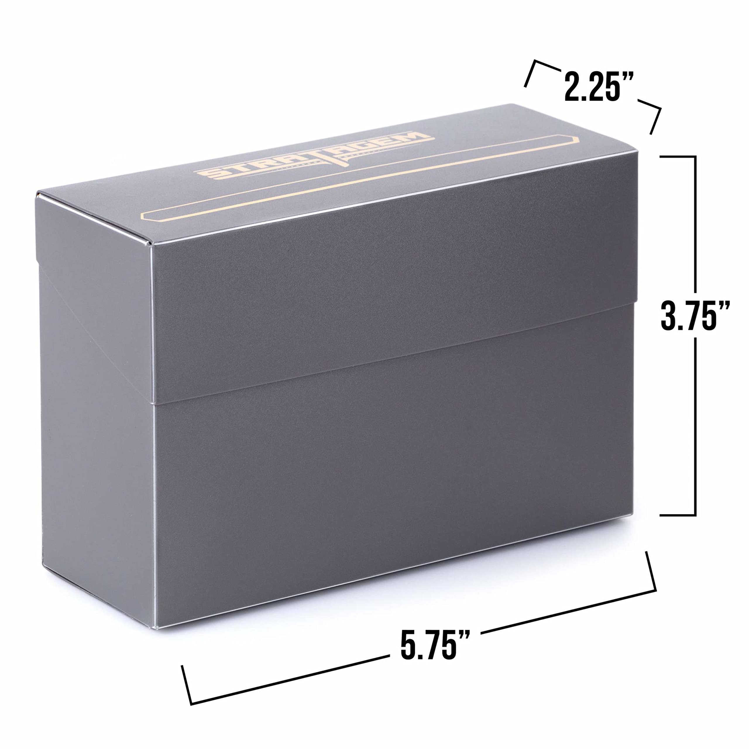 Stratagem The Big Box Double-Wide - Two Deck Oversized TCG Deck Box - Duel Deck Compatible with MTG Magic the Gathering Planechase, Archenemy Baseball, LCGs - Trading Card Games