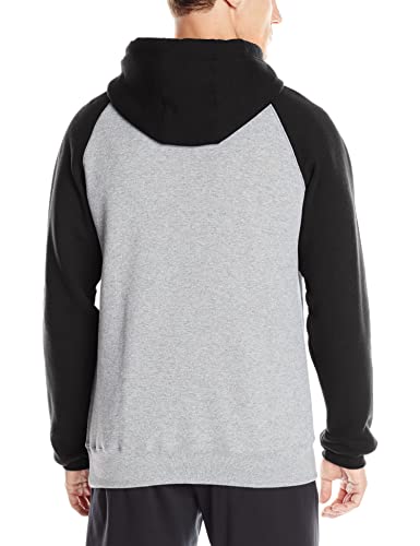 Russell Athletic Men's Dri Power Pullover Fleece Hoodie, Oxford/Black, Large