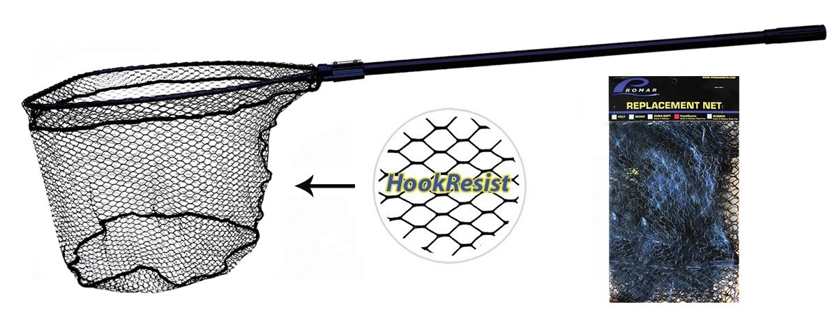 Promar Hook Resist Replacement Net, Black, Small