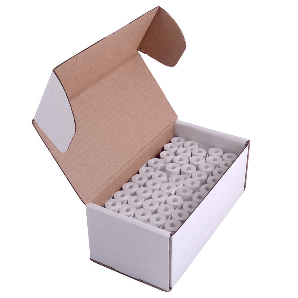 POS1 Thermal Paper Rolls 3 x 110 ft | 47mm diameter | fits Zebra iMZ320 | CORELESS | BPA Free | 30 rolls per case