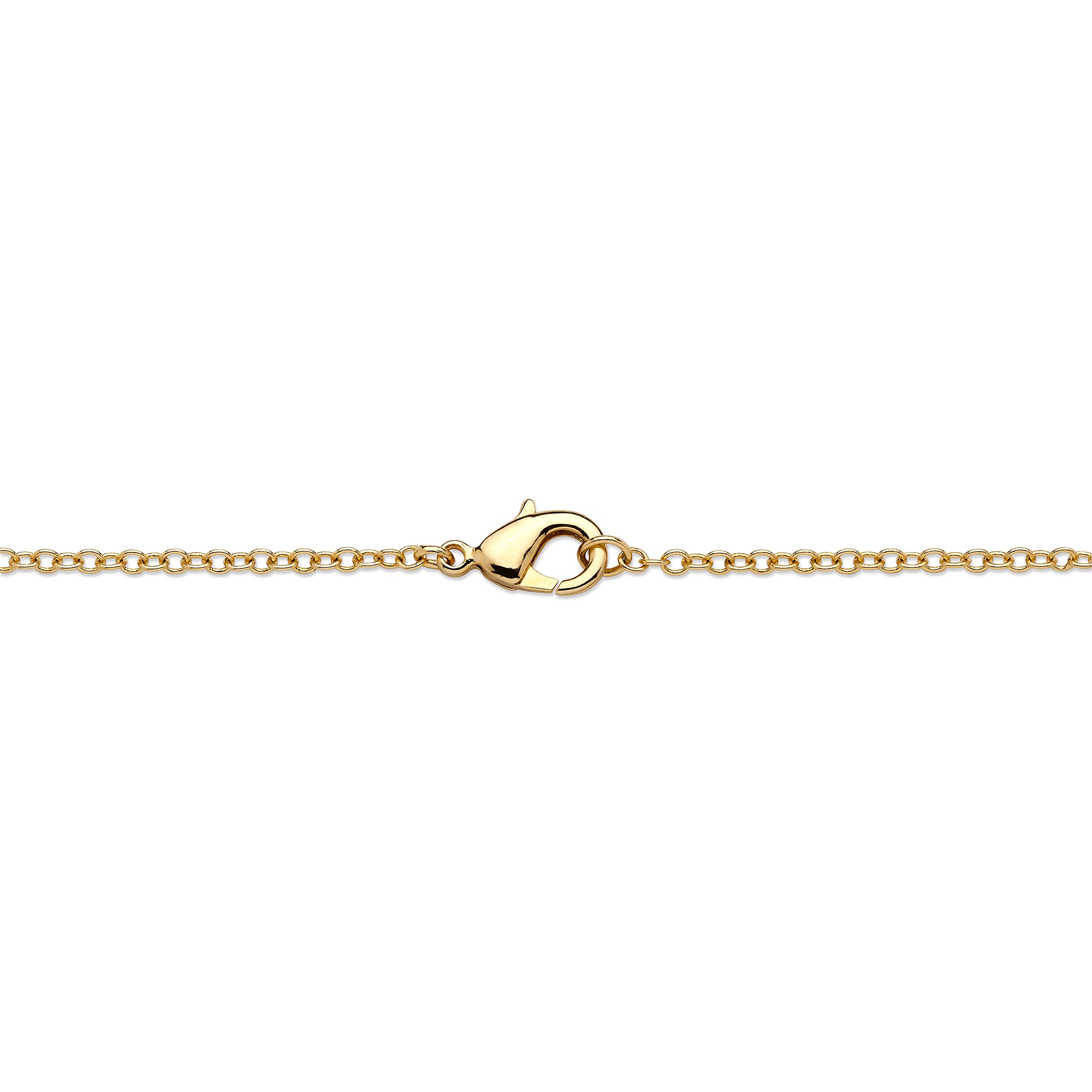 PalmBeach Yellow Gold-Plated Marines Pendant (25mm) with 20 inch Chain