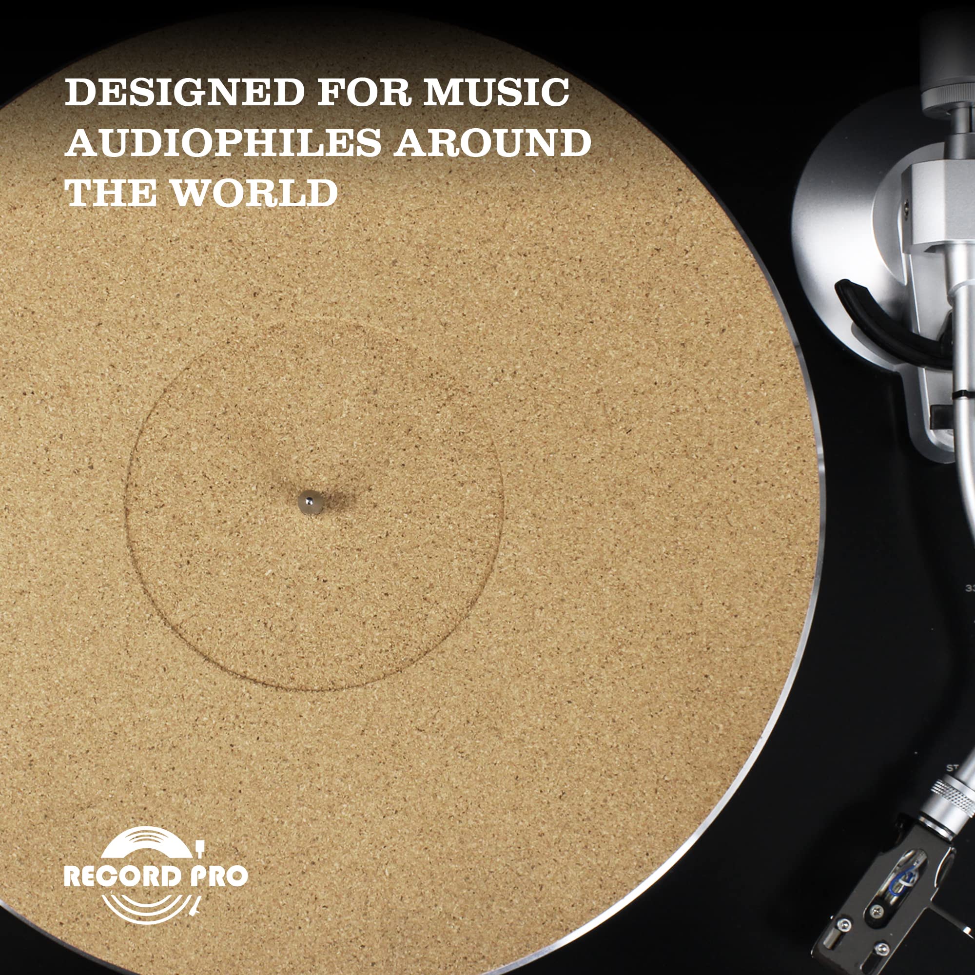 Record Master Vinyl slipmat,3mm Anti-Static Cork Turntable Slipmat,Record Player Mat