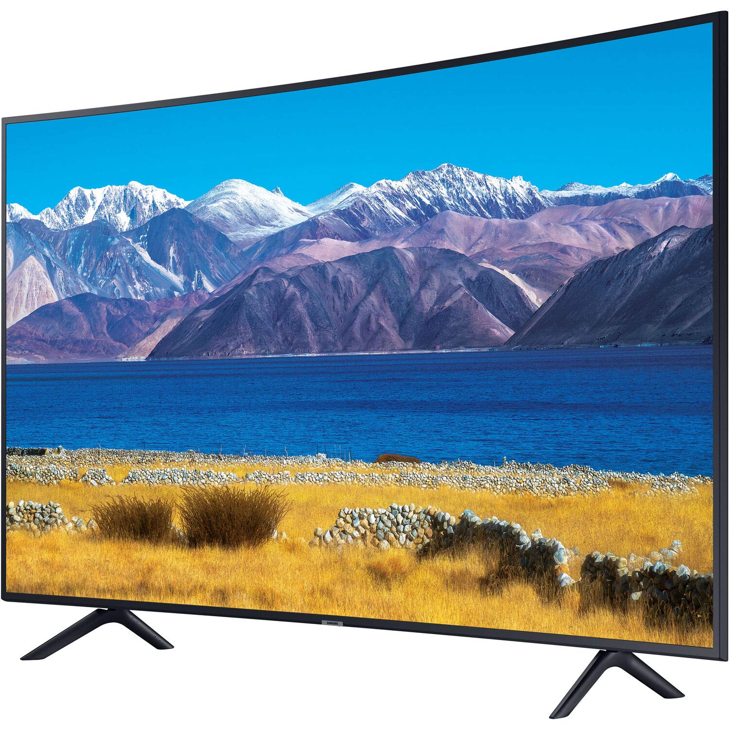 SAMSUNG UN55TU8300 55" HDR 4K UHD Smart Curved TV - (2020 Model) Bundle with Q-series 5.1.2 ch. Wireless Dolby ATMOS Soundbar w/Q-Symphony, HW-Q800C