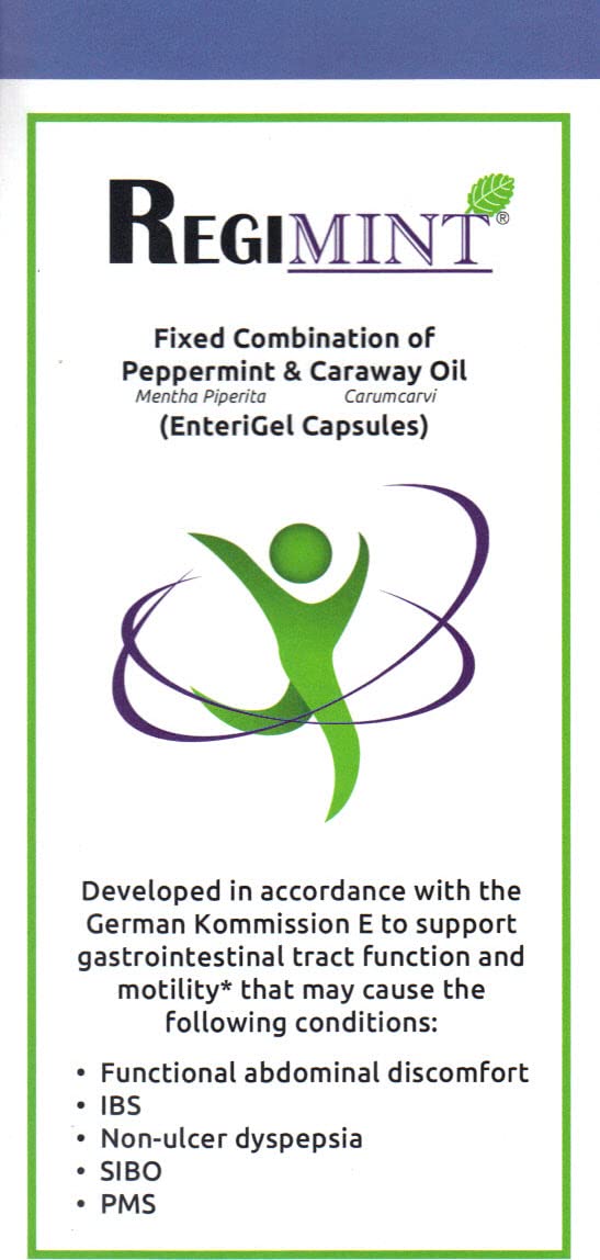 REGIMINT: Peppermint Oil Capsule plus caraway oil enteric-coated for IBS