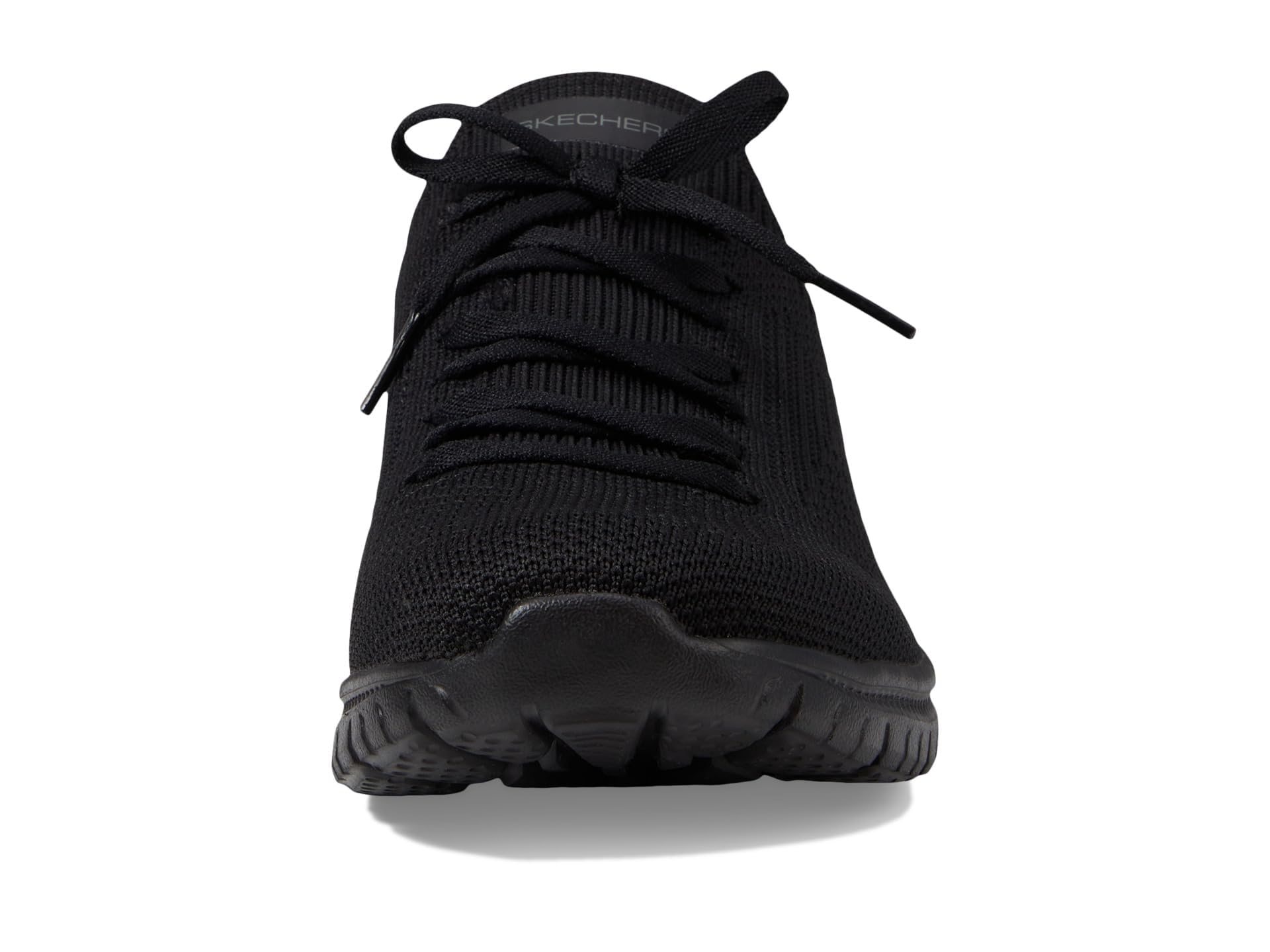 Skechers Women's Virtue-Divinity Sneaker, Black/Black=BBK, 10 Wide