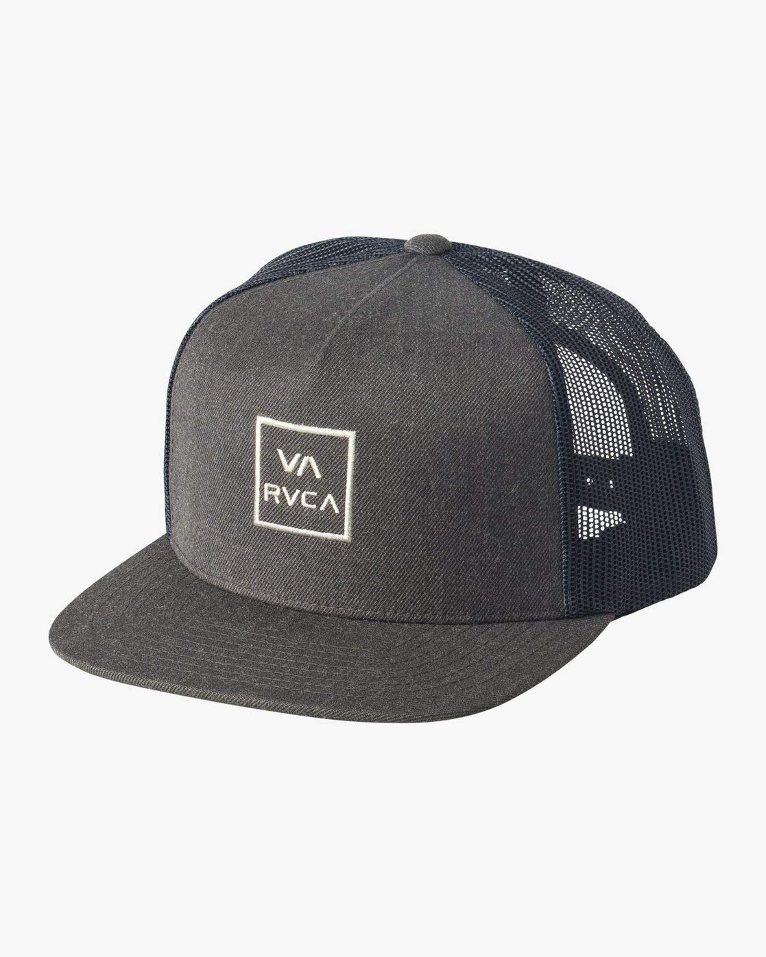 RVCA mens Va the Way Trucker Hat Baseball Cap, Charcoal Grey, One Size US