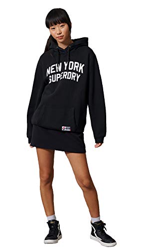 Superdry Womens Limited Edition City College Hoodie Black Size M/L