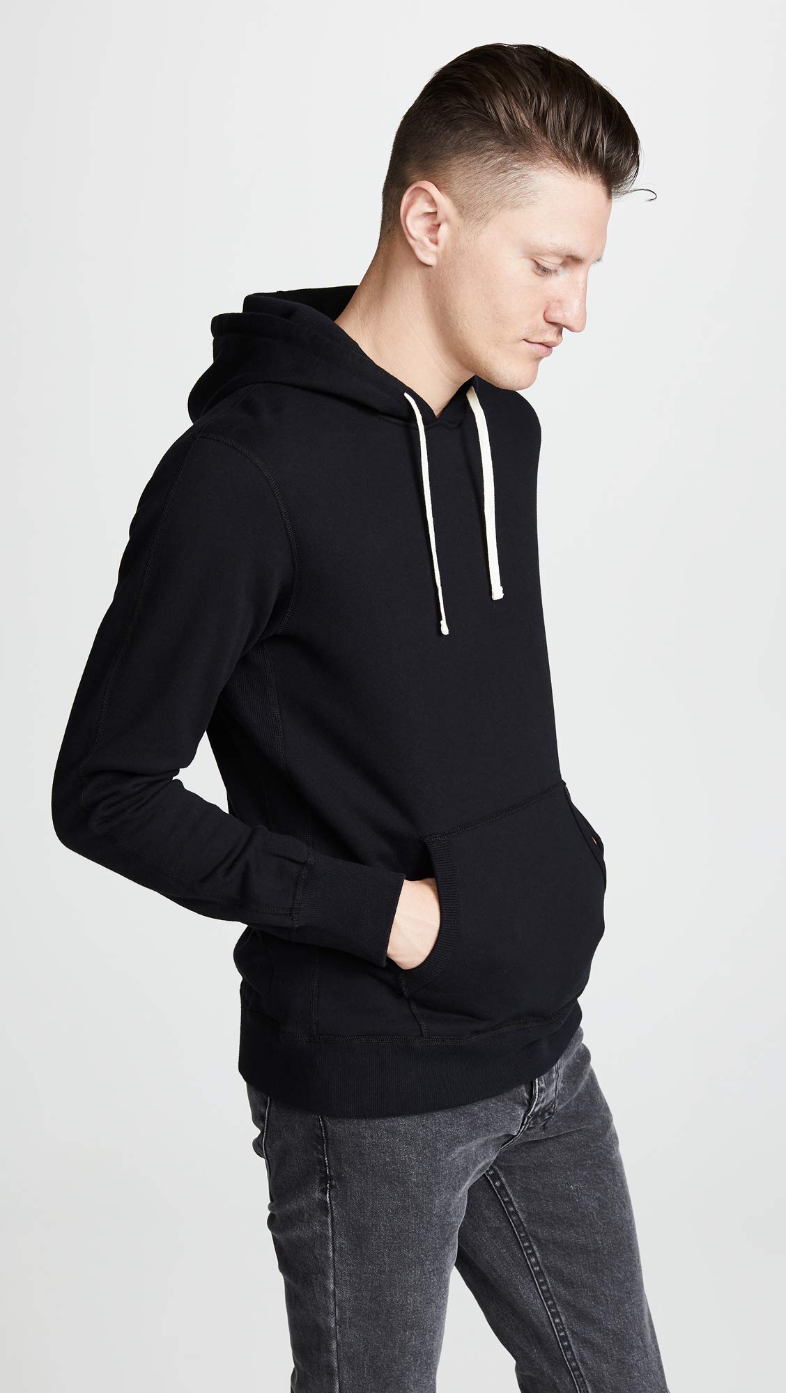 Reigning Champ Men's Midweight Terry Slim Hoodie, Heather Grey, M