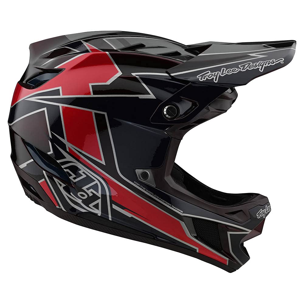 Troy Lee Designs Adult|Downhill|Bicycle|BMX|Full Face D4 Composite Helmet Graph W/MIPS (Red, 2X)