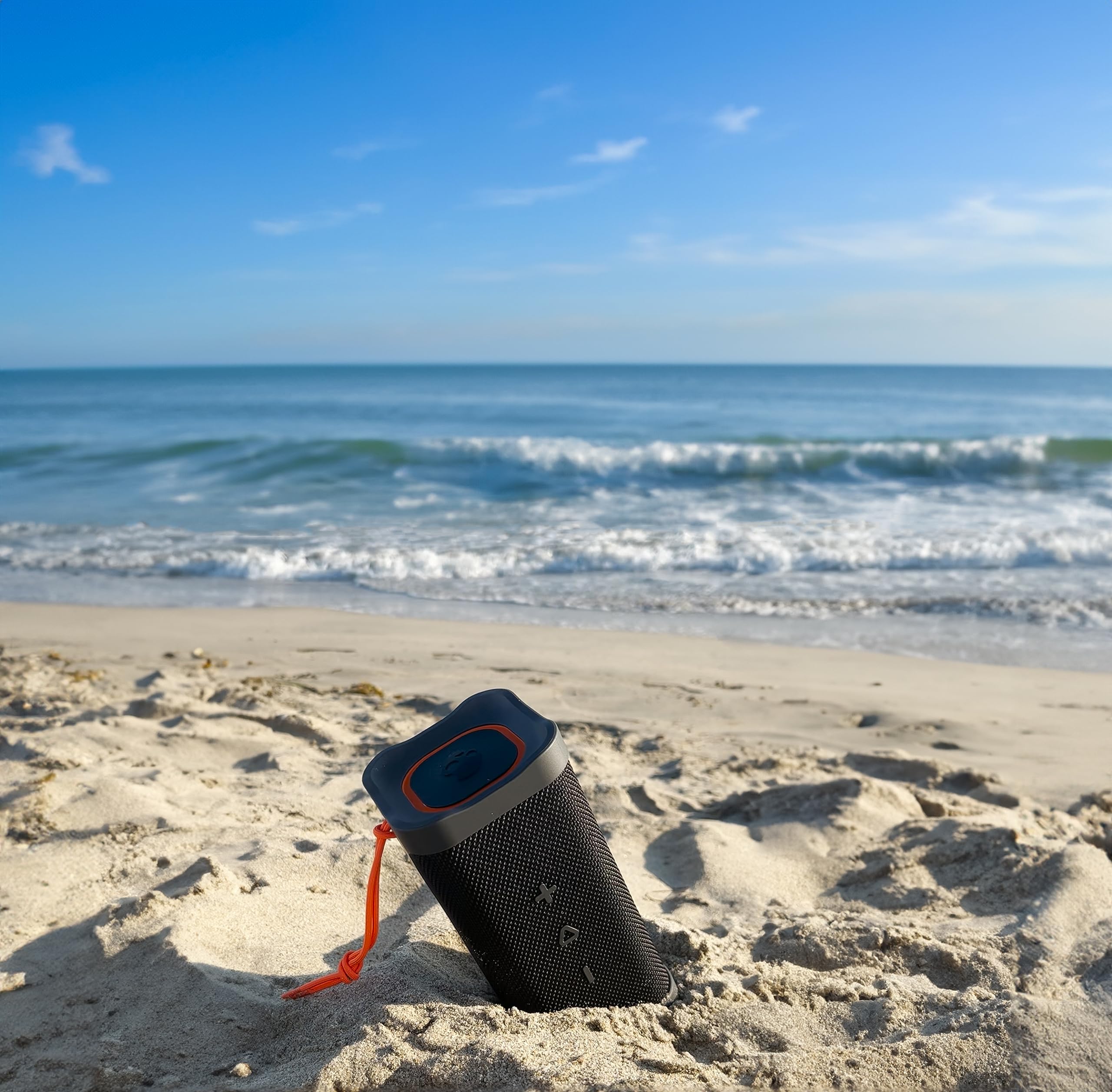 Skullcandy Terrain XL Wireless Bluetooth Speaker - IPX7 Waterproof Portable Speaker, 18 Hour Battery, Nylon Wrist Wrap, True Wireless Stereo