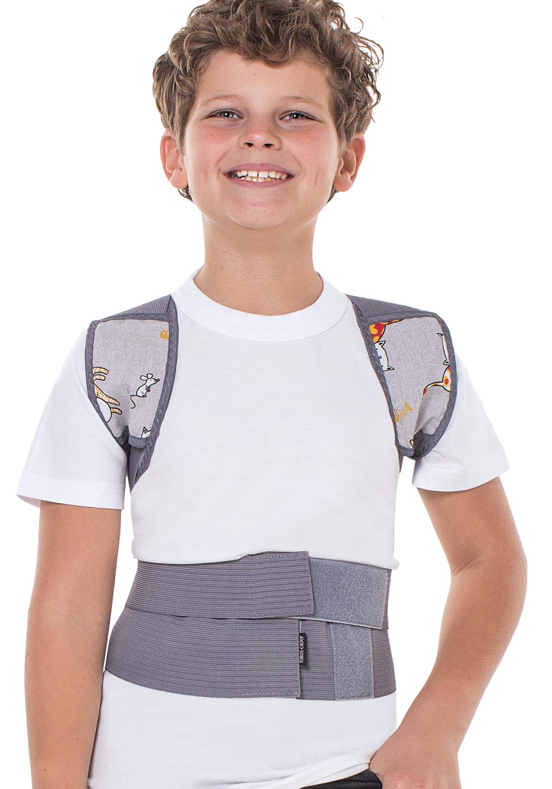 Posture Corrector Back Support Brace for Kids Teenagers & Young Adults Large Grey