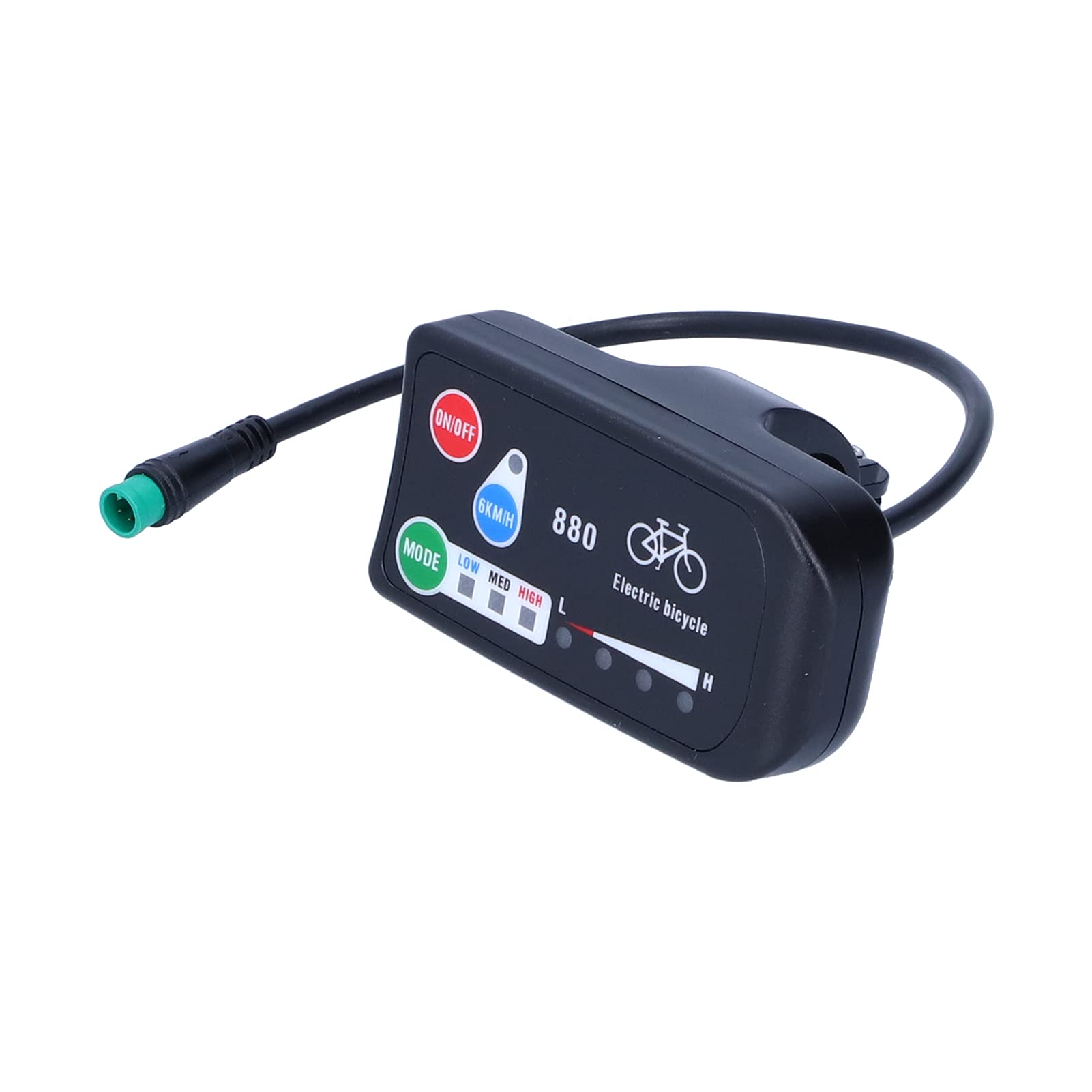 YUUGAA Electric Bicycle Display,Electric Bicycle for KT‑LED880 Display E‑Bike 36V 48V Display Meter E‑Bike Accessories