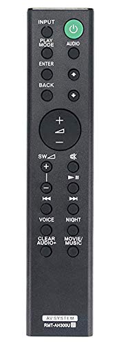 RMT-AH300U Remote Control Replacement for Sony Sound Bar HTCT290 HT-CT290 HTCT291 HT-CT291 SA-CT290 SA-CT291 RMTAH300U