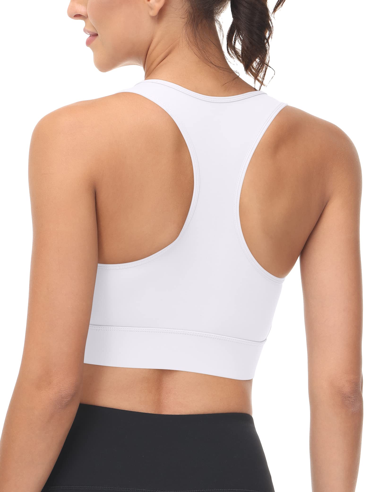 UrKeuf Women's Sports Bra Wirefree Padded Support Yoga Bras Gym Workout Running Tank Tops