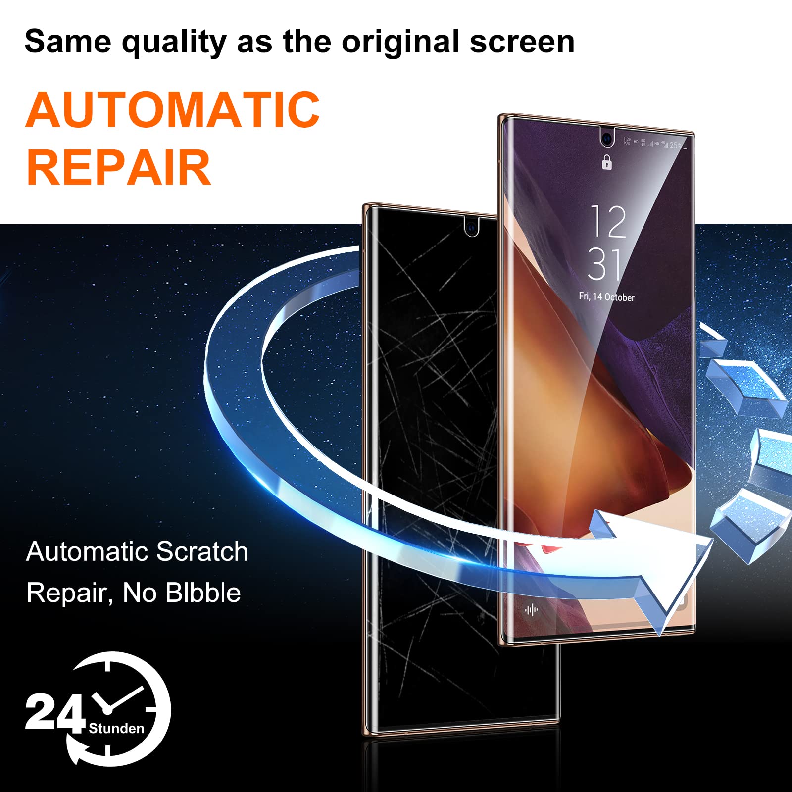 UniqueMe [2+2 Pack] Camera Lens Protector and Screen Protector for Samsung Galaxy A51 4G / 5G / 5G UW Tempered Glass [Easy Installation Frame] HD Clear [Anti-Scratch] [Bubble Free]