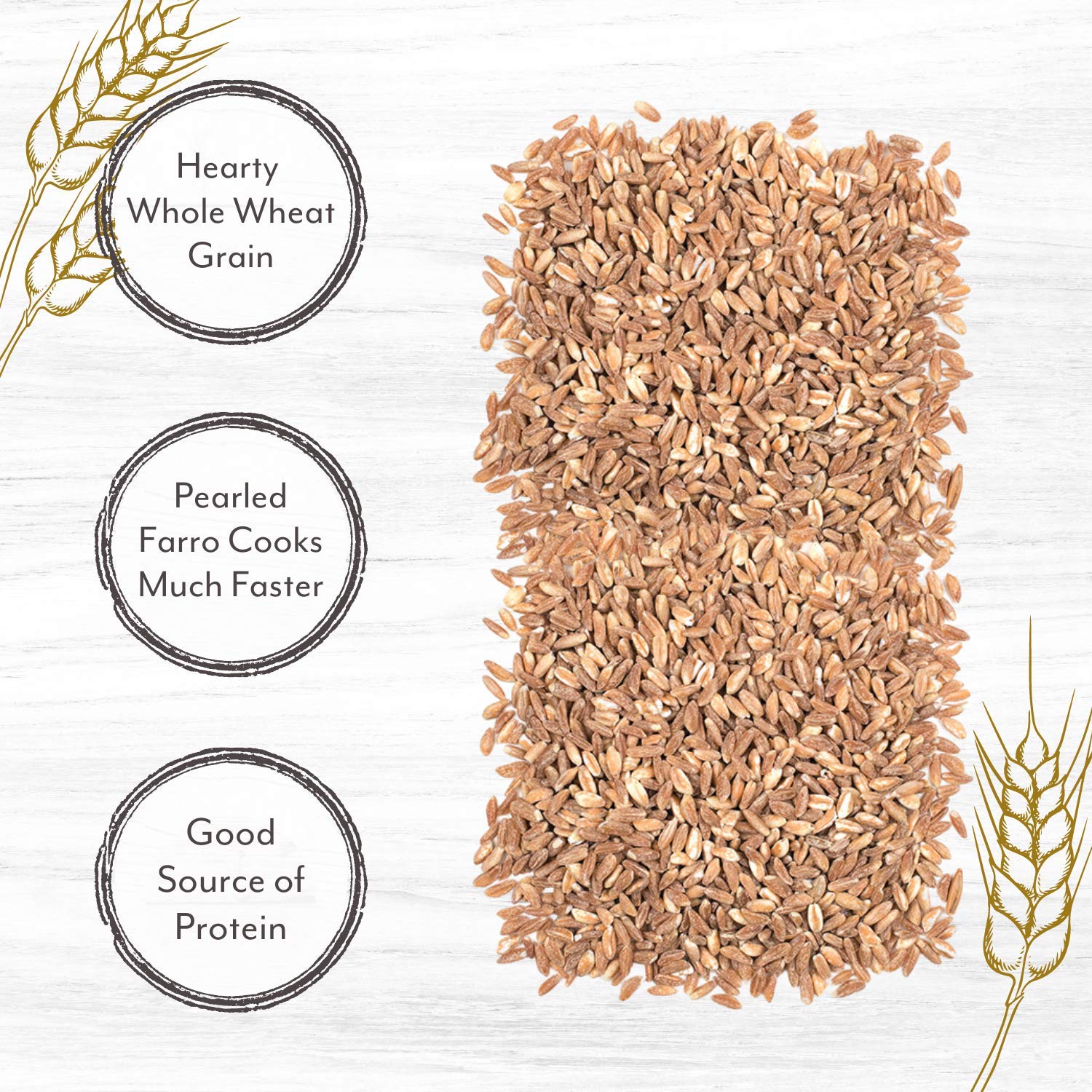 Roland Foods Pearled Italian Farro, Specialty Imported Food, 47.9-Ounce Bag