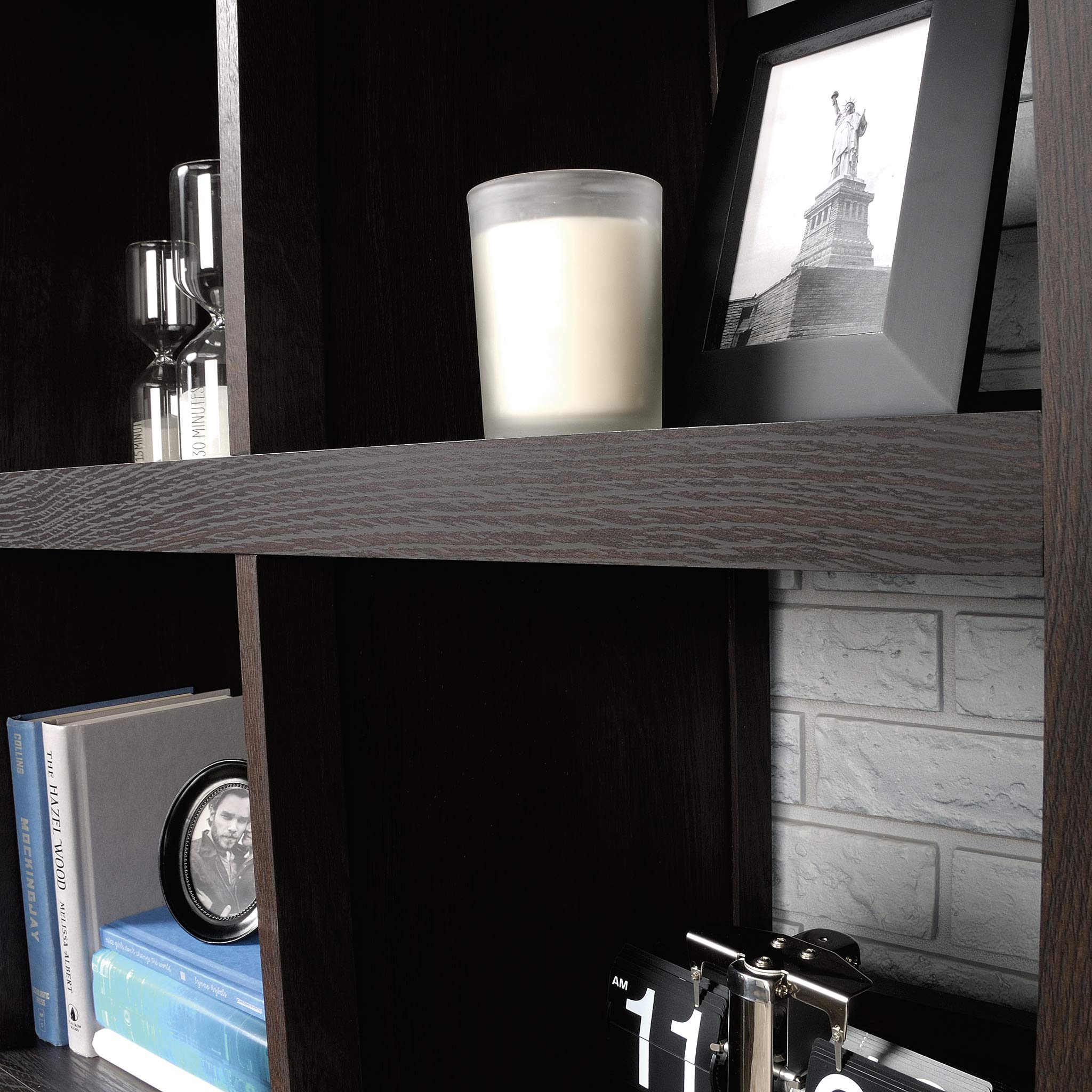 Sauder HomePlus 8-Cube Bookcase, Lintel Oak finish